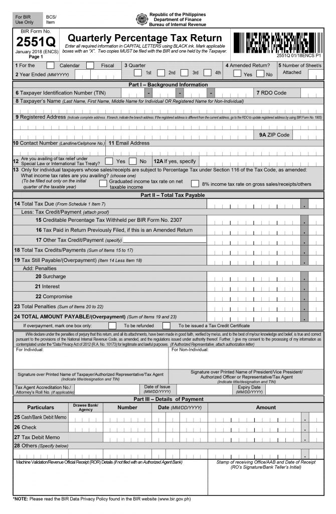 Form 2551Q