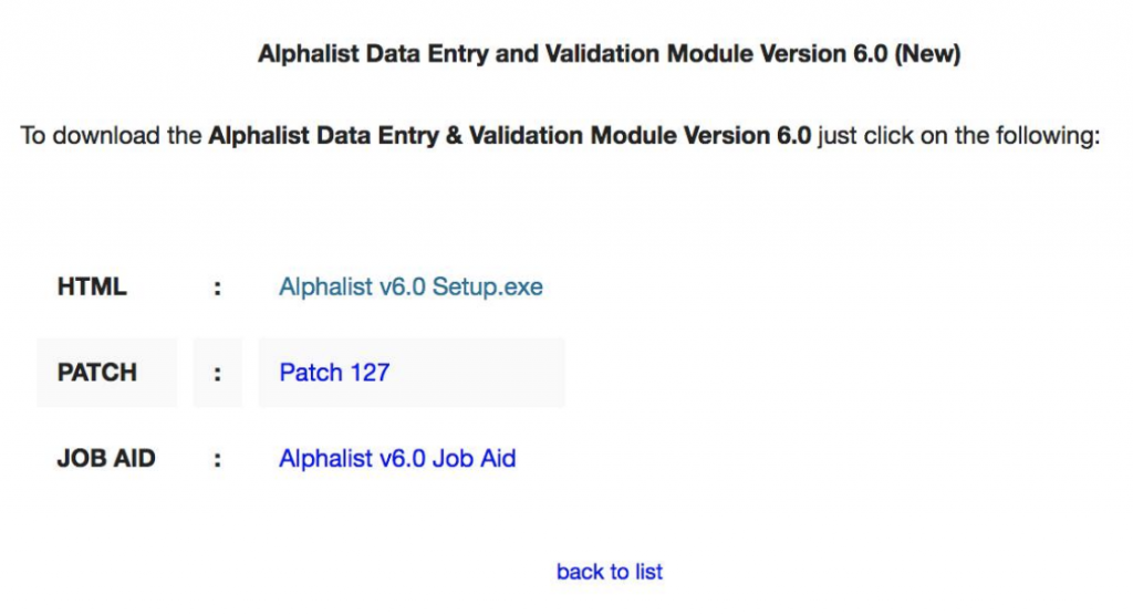 Just in: BIR Releases Alphalist Data Entry version 6.0