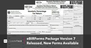EBIRForms Package Version 7 Released, New Forms Available