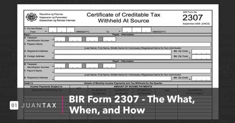 BIR Form 2307 – The What, When, and How