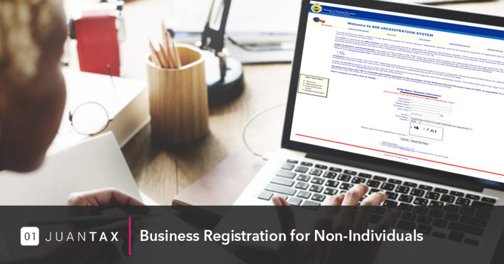 Business Registration for Non-Individuals
