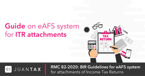 BIR Guidelines for eAFS system for attachments of ITR