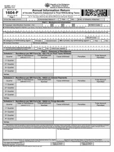 Form 1604-F
